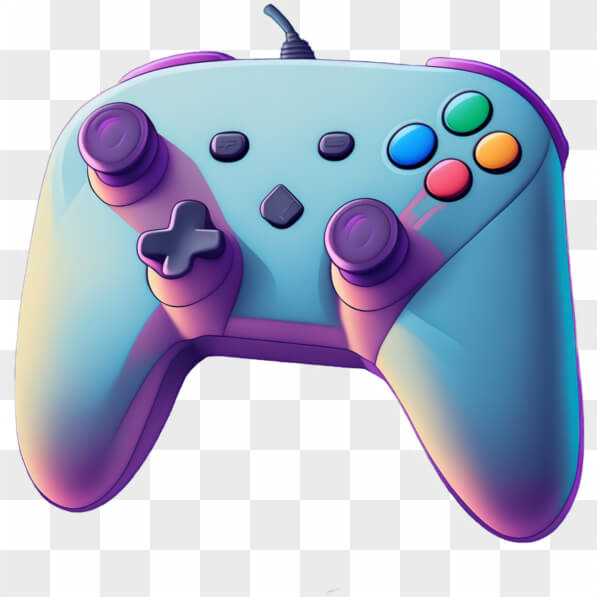 Download Blue and Purple Gaming Controller PNGs Online - Creative Fabrica