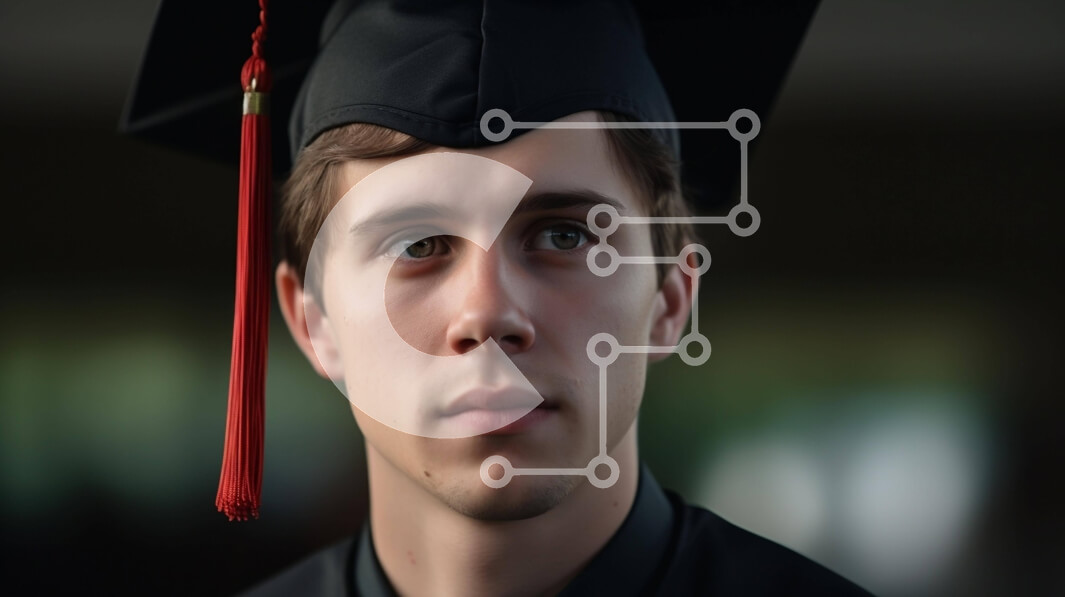 Imagem de Cerimônia de Formatura com Jovem de Capelo e Beca banco de ...