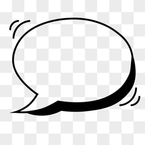 Download Speech Bubble Outline PNGs Online - Creative Fabrica