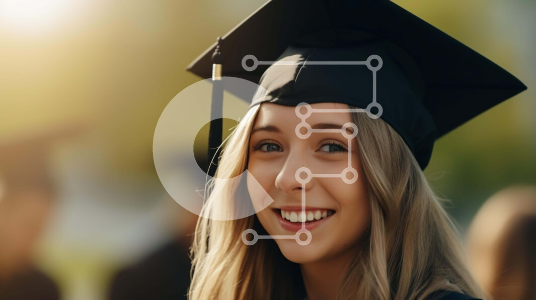 Baixe Jovem Mulher em Capelo e Beca de Formatura Fotos de Banco de ...