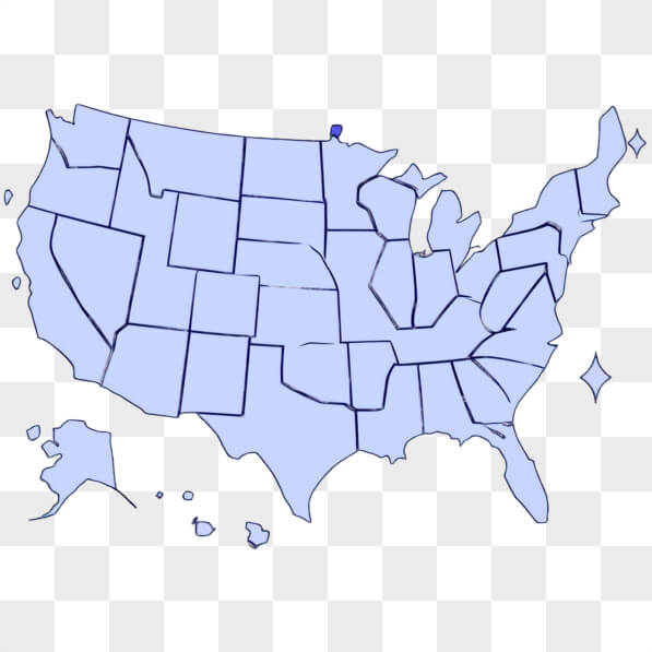 Download Detailed Map of the United States with State Names and ...