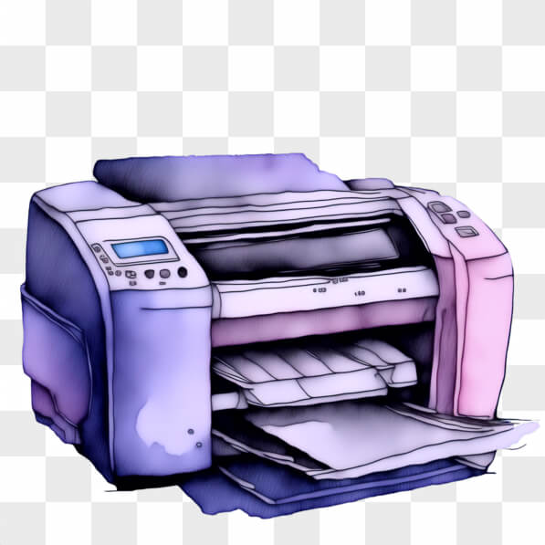 Download Printer in Action PNGs Online - Creative Fabrica