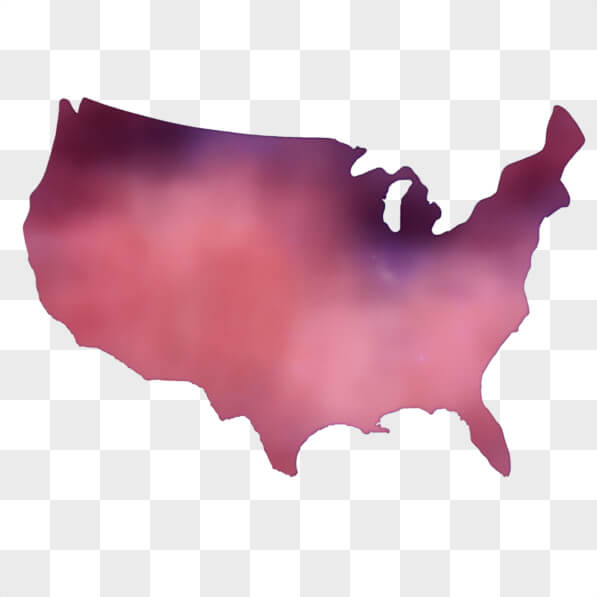 Baixe Mapa dos Estados Unidos em tons de rosa e roxo PNGs - Creative ...