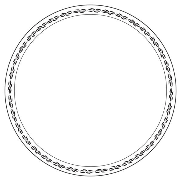 Download Black and White Circle Frame Frames Online - Creative Fabrica
