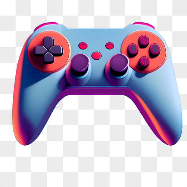 Download Blue Video Game Controller PNGs Online - Creative Fabrica