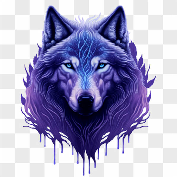 Download Purple Wolf Head Artwork PNGs Online - Creative Fabrica