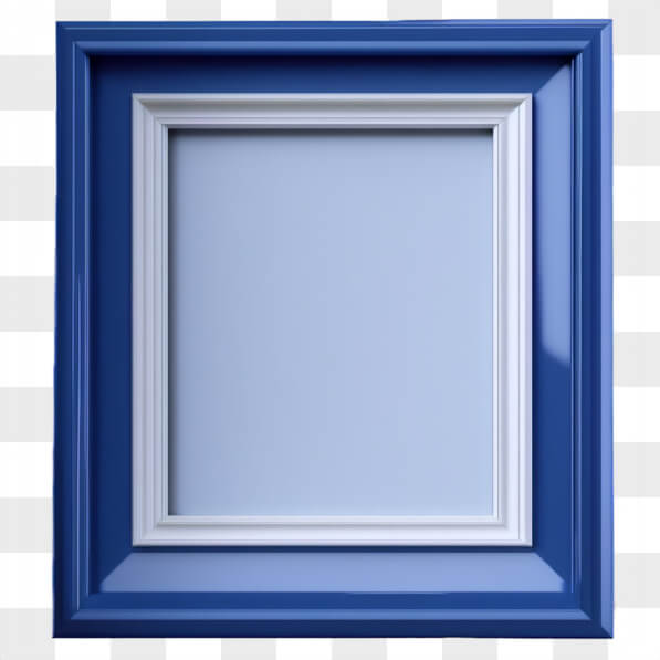 Download Blue Frame on Black Background PNGs Online - Creative Fabrica