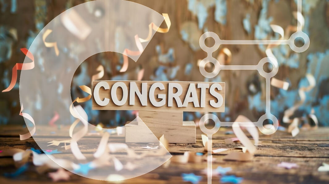 Congratulations Sign with Confetti and Streamers stock photo | Creative ...