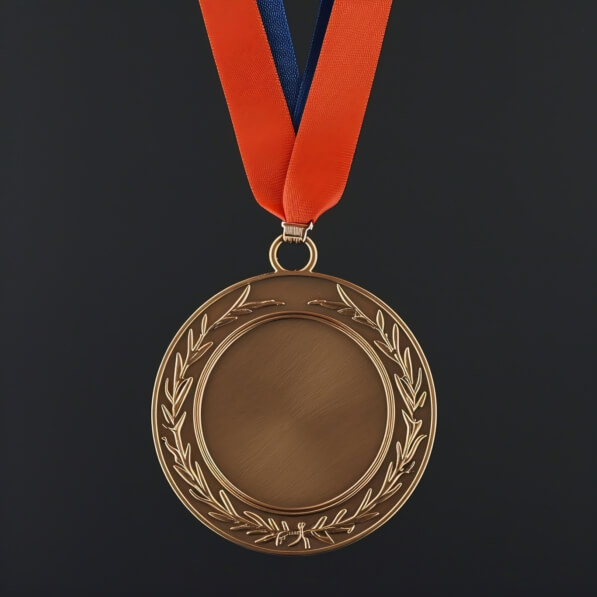 Download Gold Medal with Orange Ribbon Mockups Online - Creative Fabrica