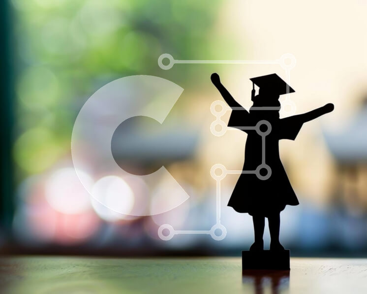 Graduation Celebration Silhouette on Wooden Table stock photo ...