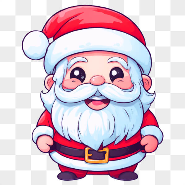 Download Kawaii Santa Claus Celebrating the Holiday Season Kawaii ...