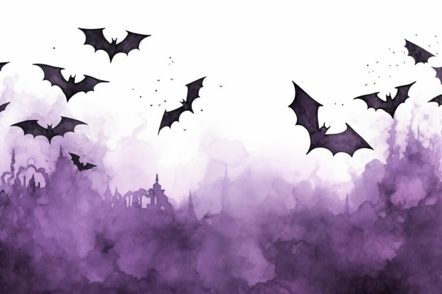 Download Halloween Scene with Bats, Ghosts, and Witches Backgrounds ...