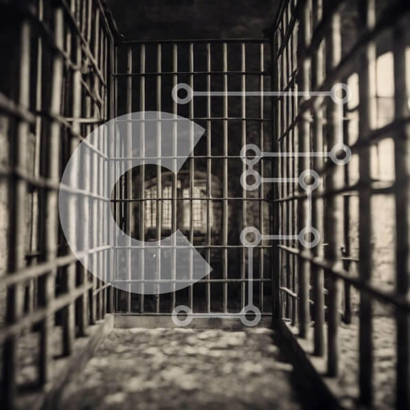 Baixe Cela de Prisão com Grades de Metal e Tijolos Fotos de Banco de ...
