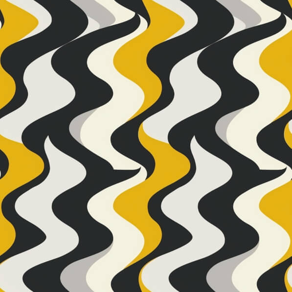 Descarga Patrón abstracto en negro y amarillo para papel tapiz o tela ...