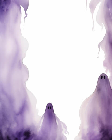 Download Abstract Watercolor Painting of Two Ghosts Backgrounds Online - Creative Fabrica