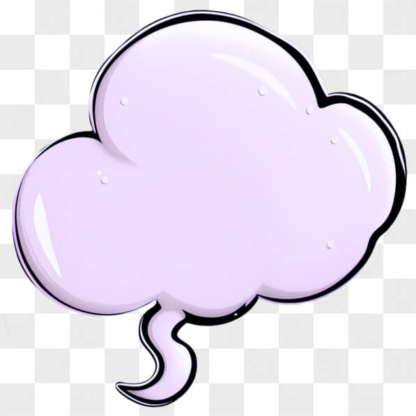 Download Pink Cloud-Shaped Speech Bubble on Black Background PNGs ...