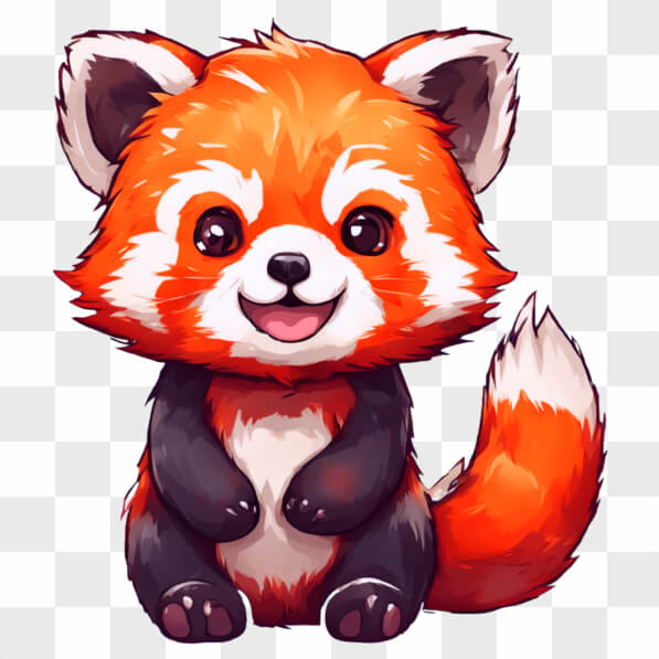 Download Kawaii Cartoon Red Panda Educational Illustration Kawaii ...