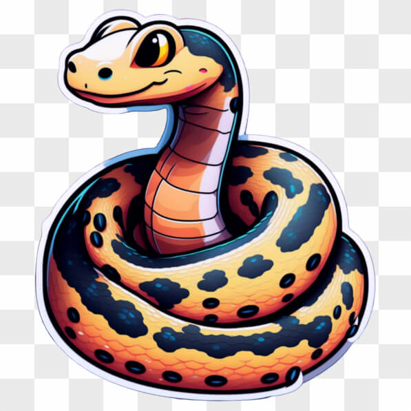 Download Cartoon Snake Sticker PNGs Online - Creative Fabrica