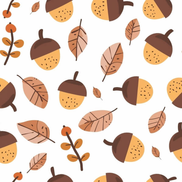 Download Fall-Inspired Acorn and Leaf Pattern Patterns Online ...