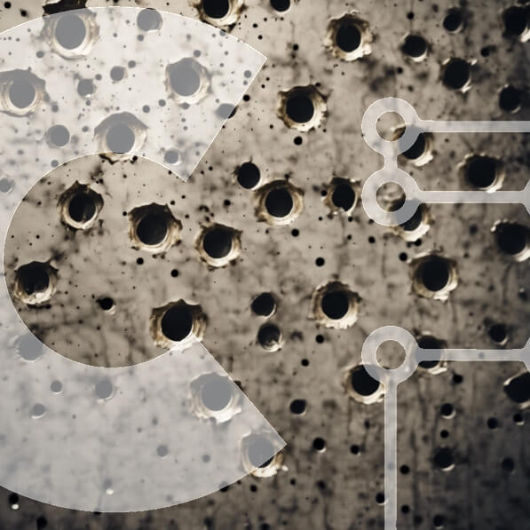 Bullet Hole Metal Wall - Dramatic Background stock photo | Creative Fabrica