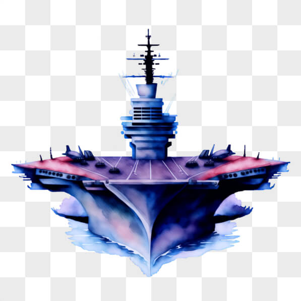 Download Illustration of Navy Ship with Colorful Lights PNGs Online ...