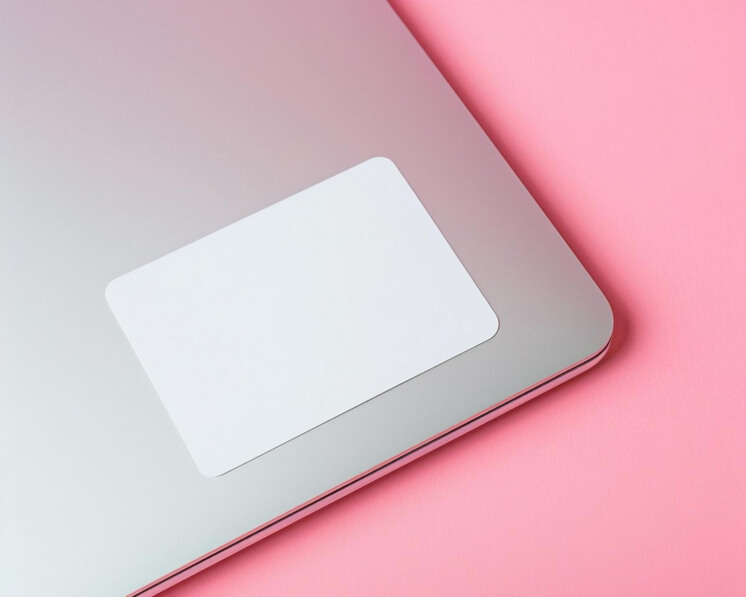 Download Laptop Computer on Pink Background with Unplugged Sticker ...