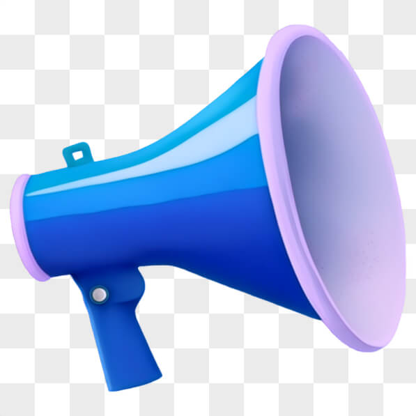 Descarga Megáfono azul para una comunicación clara PNGs En Línea ...