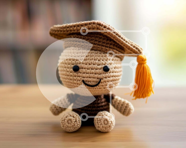 Download Crocheted Toy Doll in Graduation Attire Stockphotos Online ...