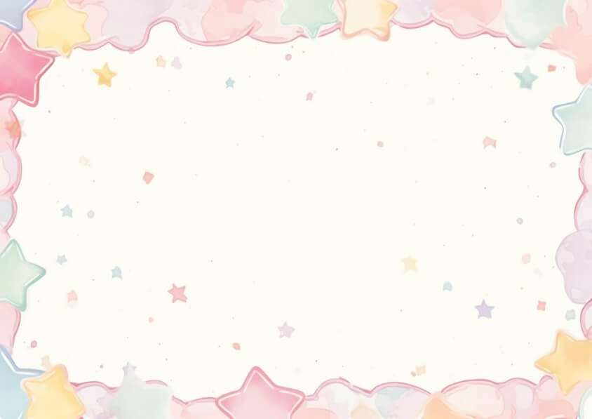 Download Colorful Pastel Frame with Stars Backgrounds Online - Creative ...