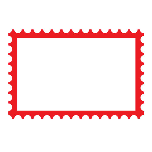 Download Red Postage Stamp on White Background Frames Online - Creative ...