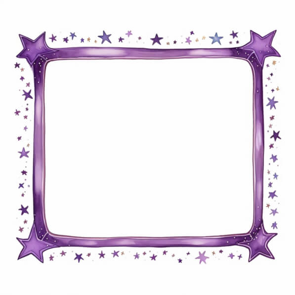 Descarga Marco Morado con Estrellas Fondos En Línea - Creative Fabrica