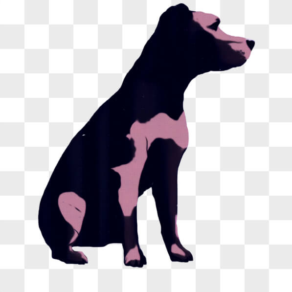 Descarga Silueta de Perro Negra y Morada PNGs En Línea - Creative Fabrica
