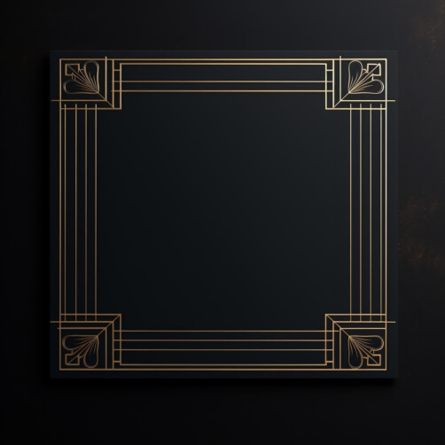 Download Art Deco Black and Gold Frame Backgrounds Online - Creative ...