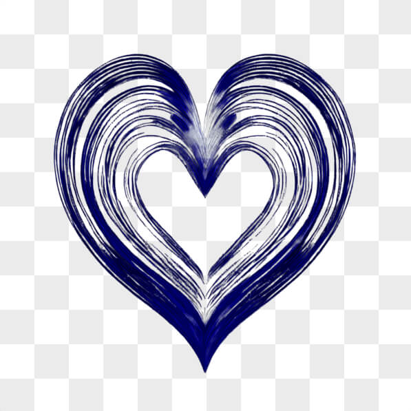 Download Blue Heart Shape on Black Background with Intersecting Lines ...