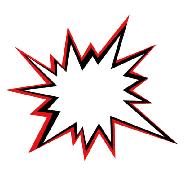 Download Red and Black Comic-Style Explosion Frames Online - Creative ...