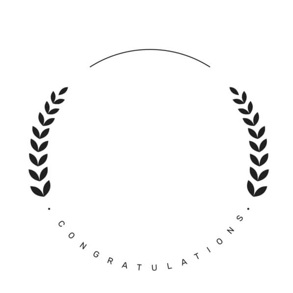 Download Congratulations Logo with Laurel Leaves Frames Online ...