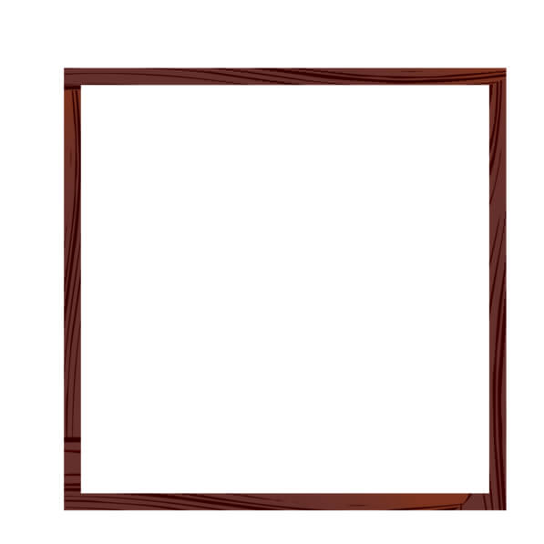 Baixe Moldura de Madeira Marrom com Espaço Vazio Frames - Creative Fabrica