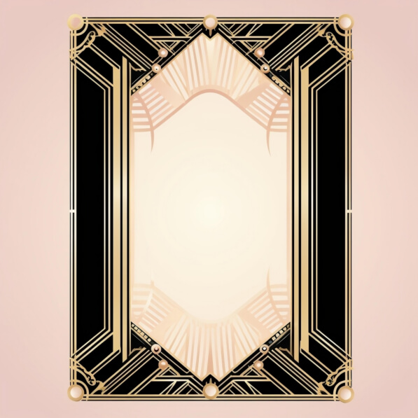 Download Art Deco Black and Gold Frame Backgrounds Online - Creative ...