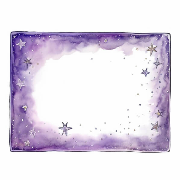 Scarica Cornice viola con stelle e vernice acquerellata Sfondi Online ...