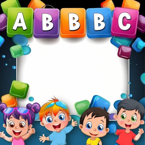 Download Children in Front of White Board with Colorful Shapes ...