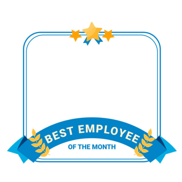 Download Best Employee of the Month Award Frame with Stars Frames ...