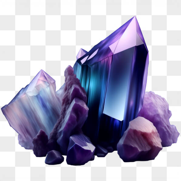 Download Purple Amethyst Crystal and Gemstones PNGs Online - Creative ...