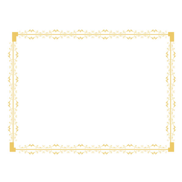 Download Certificate Frame with Ornate Border and White Background ...