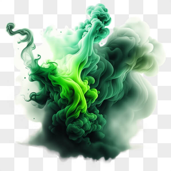 Descarga Humo Verde y Blanco Flotando en el Aire PNGs En Línea ...