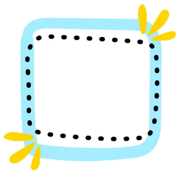 Download Square Frame with Dots and Flowers Frames Online - Creative ...