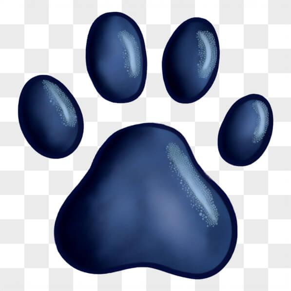 Download Blue Dog Paw Print with Surrounding Bubbles PNGs Online ...