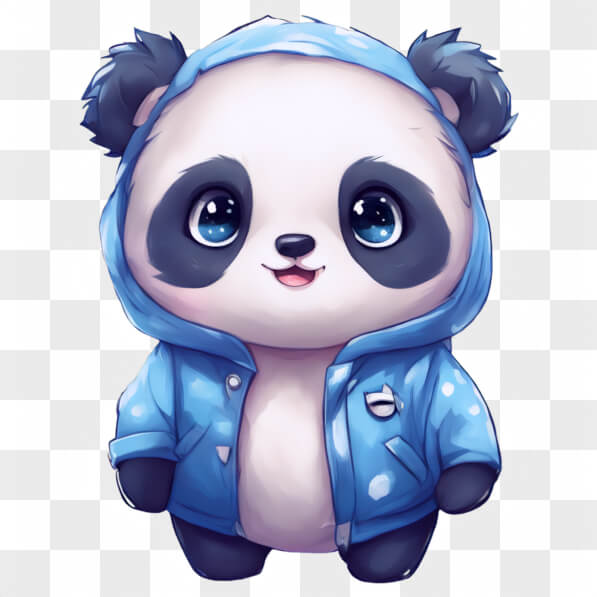 Descarga Oso Panda de Dibujos Animados Kawaii con Abrigo y Chaqueta ...