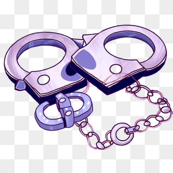 Download Connected Handcuffs Illustration PNGs Online - Creative Fabrica