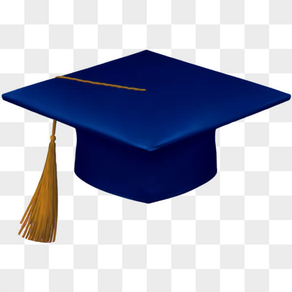 Download Blue Graduation Cap with Orange Tassel PNGs Online - Creative ...