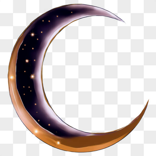 Baixe Lua Crescente e Estrelas Símbolo PNGs - Creative Fabrica